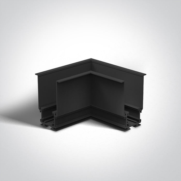 One Light 42012AR/B Black Recessed Corner for 48V Magnetic Track Light ...