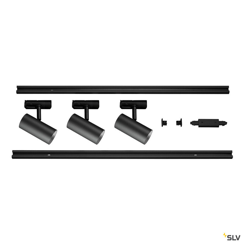 SLV NOBLO® SPOT, track system set, round, 2700K, 19W, trailing-edge ph ...